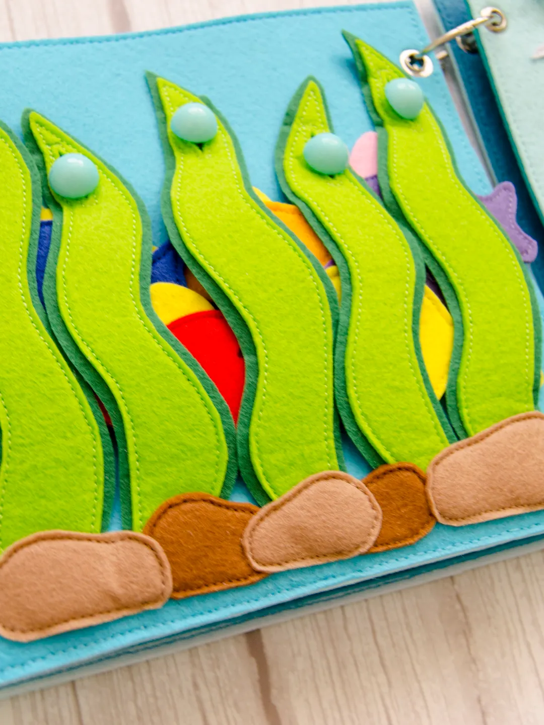 Quiet book page, Under the sea, Seaweed, Pattern and Tutorial, SVG files