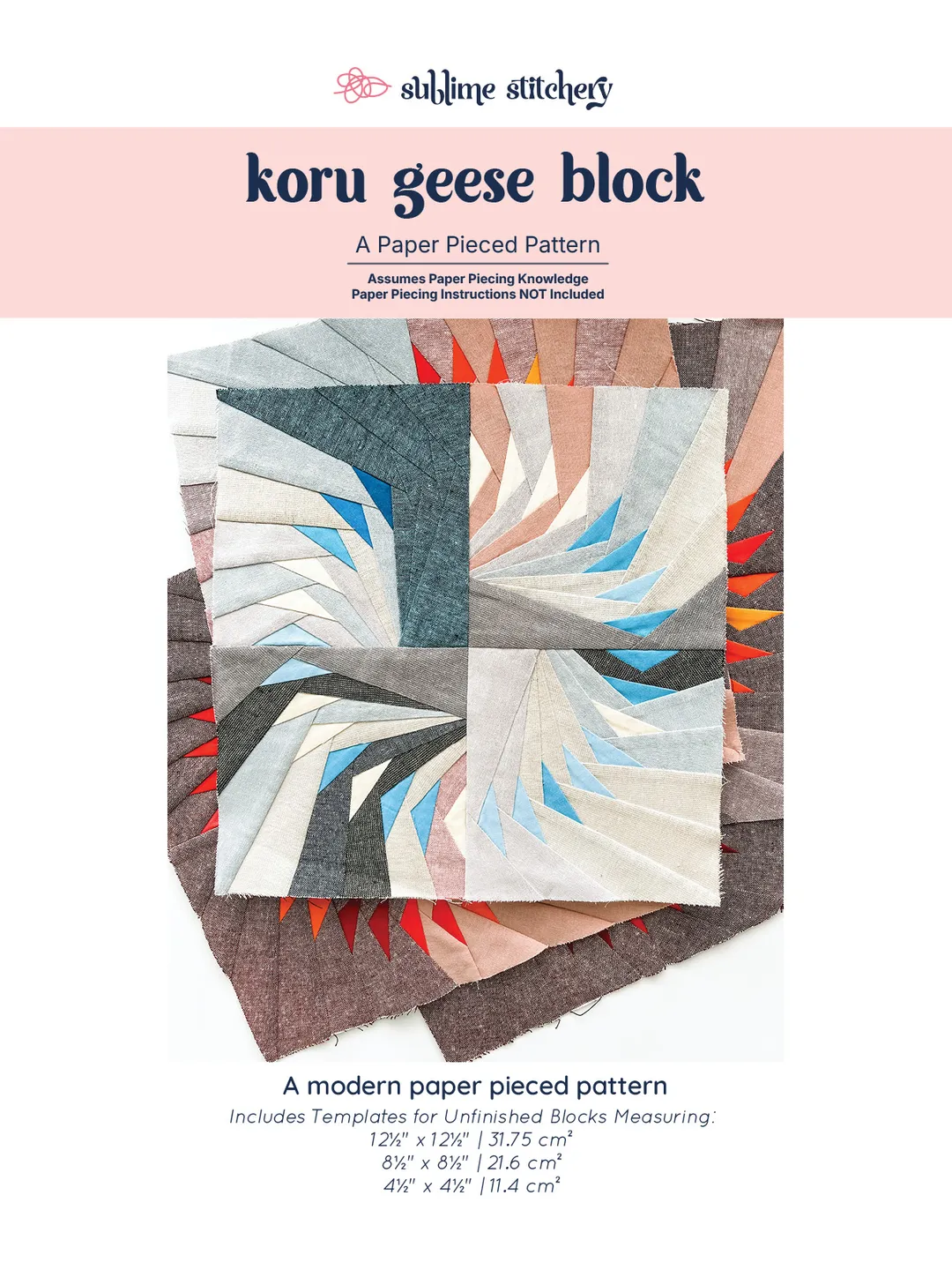 Your next Temperature Quilt! - A Paper Pieced Pattern called Koru Geese ...