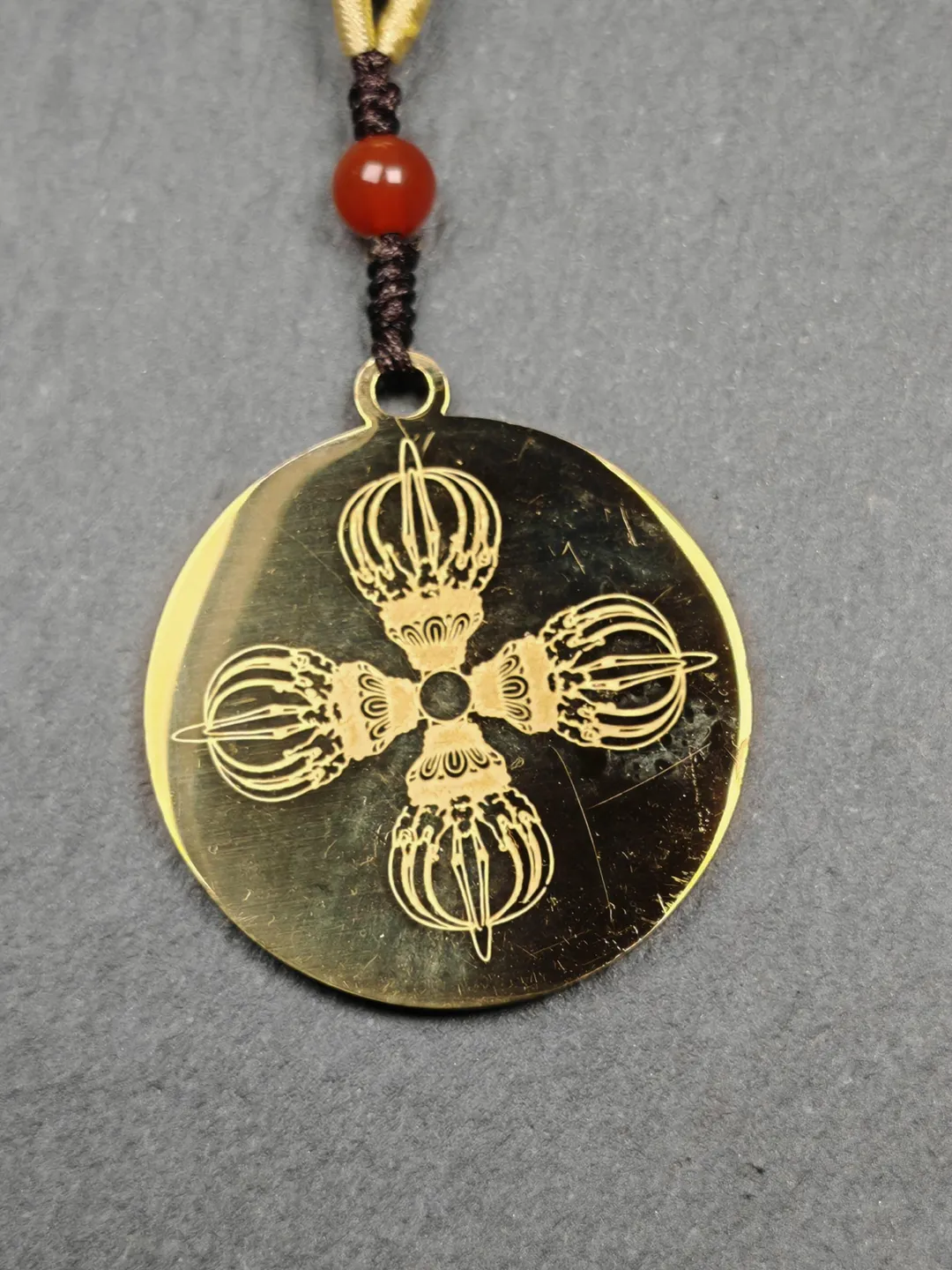 Mantra Charm of Lion-faced Dakini/Simhamukha Amulet/Longsal Sengmar ...
