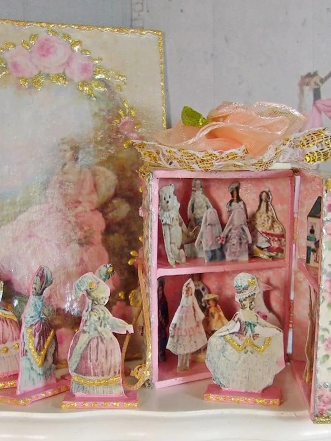 Paper theater. Puppet miniature. Scale 1:12. Dollhouse miniature.1:12 ...