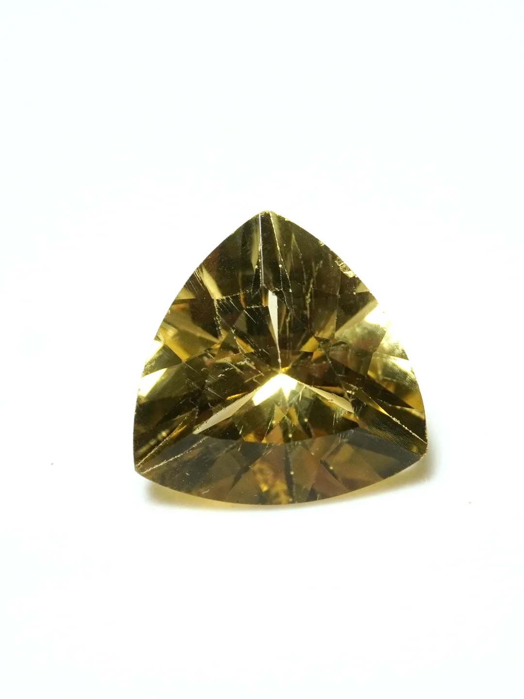 Natural Yellow Labradorite Gemstone Faceted Trillion Shape Loose ...