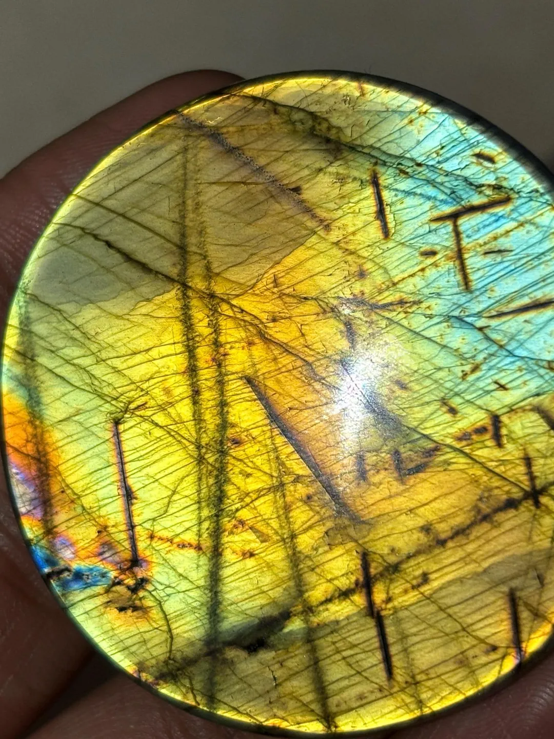 Spectrolite Cab Rare Finish Labradorite Gemstone with Vibrant Play of ...