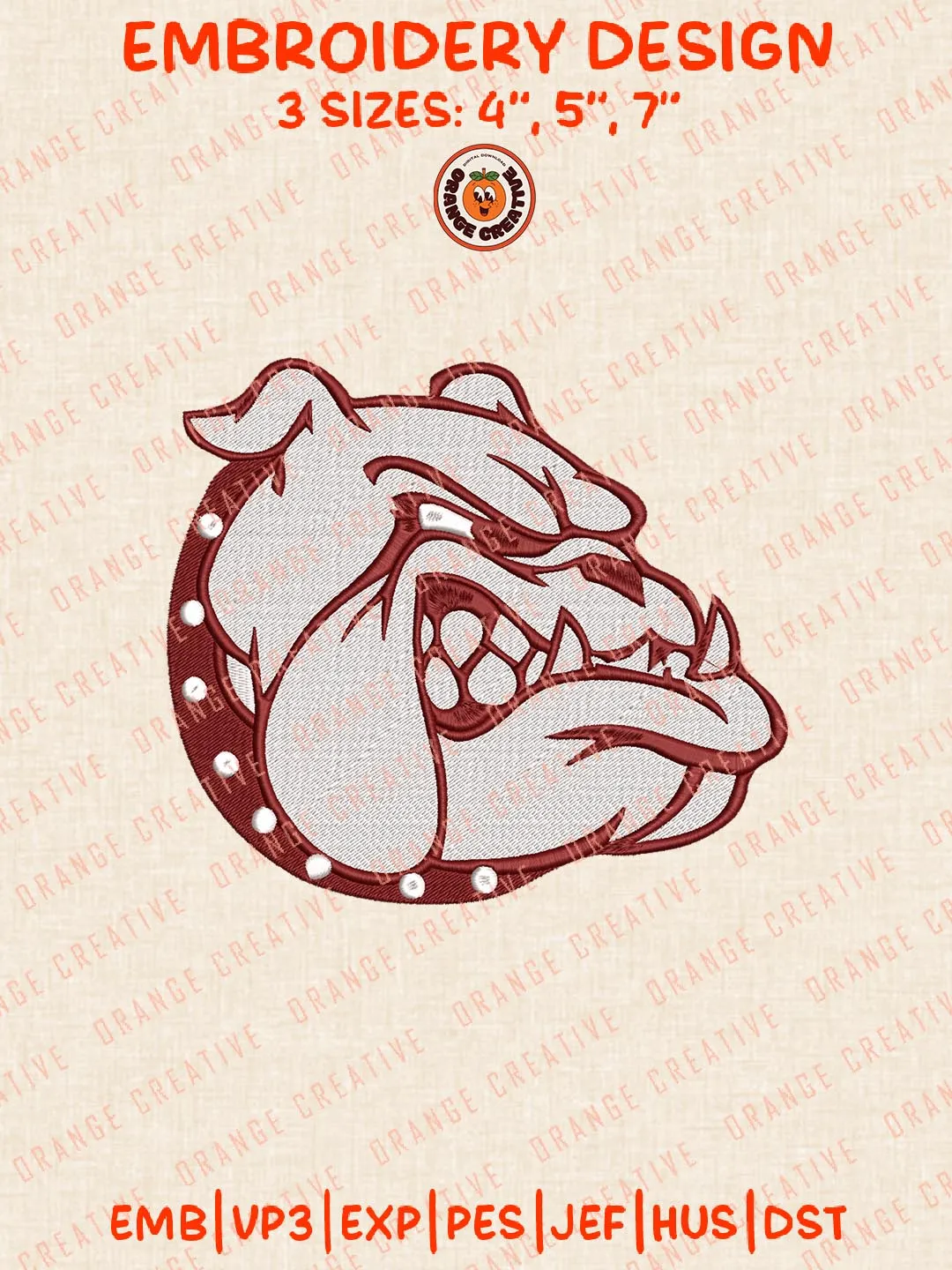 Samford Bulldogs Logos Embroidery Design Files, NCAA Logos Embroidery ...