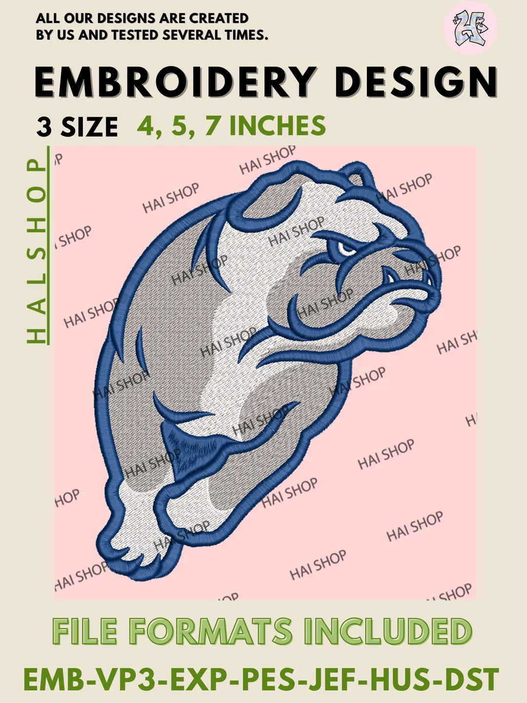 Drake Bulldogs NCAA Football Head Logo Machine Embroidery Design Files ...