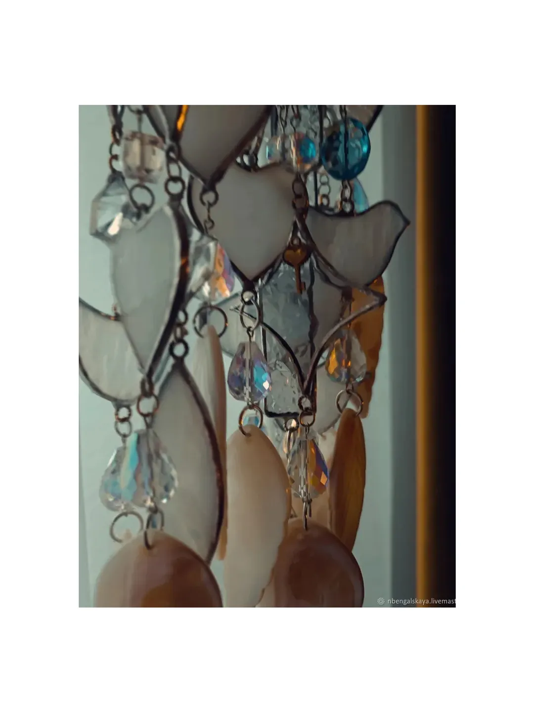 SNOWY Collection. Interior Garlands in Tiffany Stained Glass Technique ...