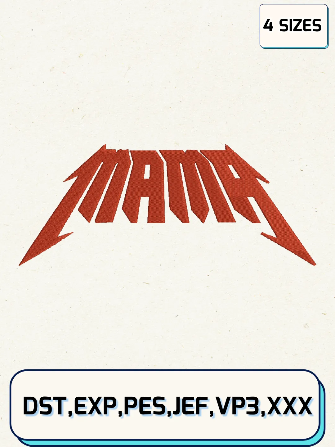 Rock Mama Embroidery Design Files, Mother's Day Logos Embroidery ...