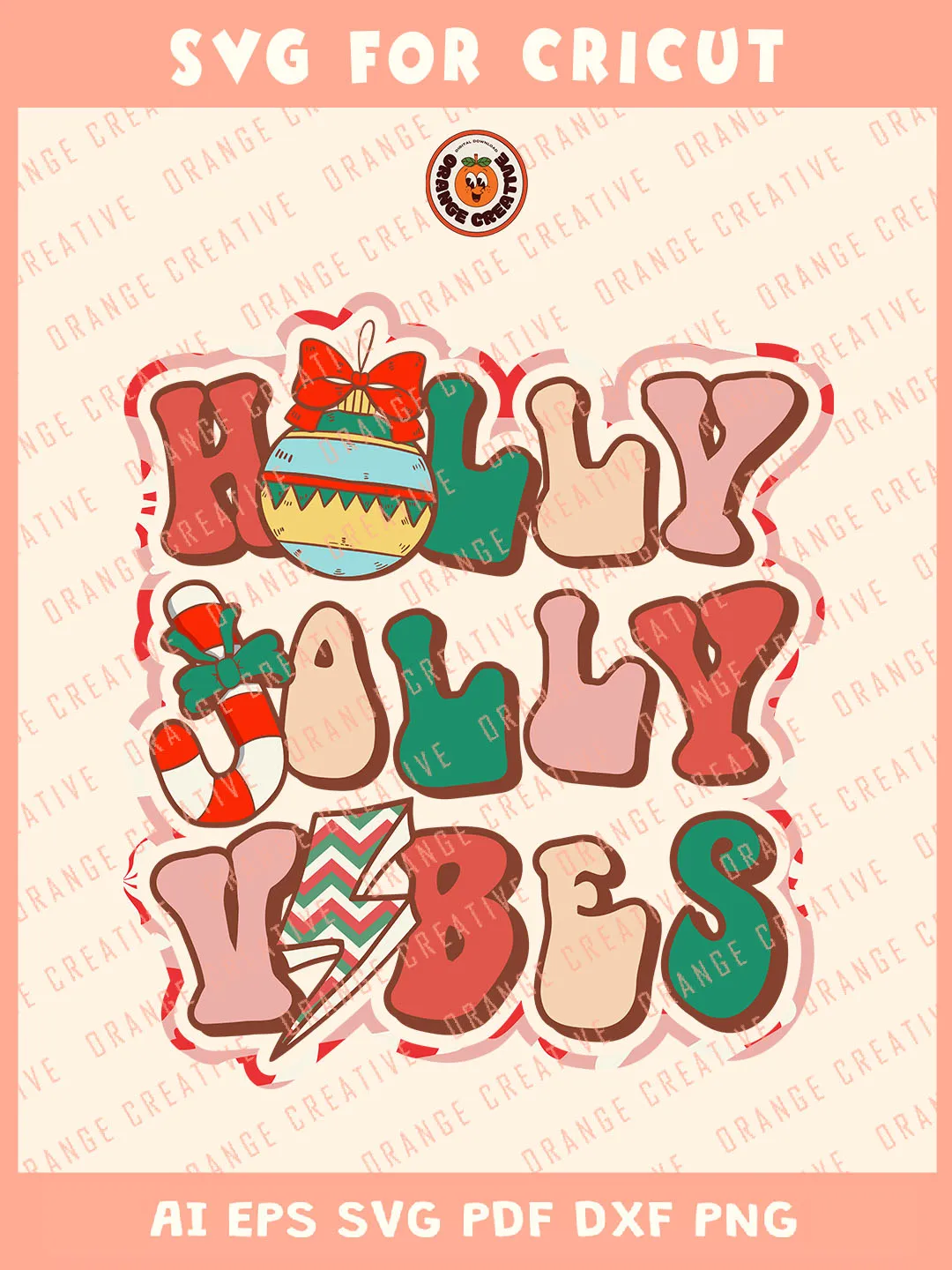 Retro Holly Jolly Vibe Christmas Svg Cricut Files, Disney Christmas Svg ...