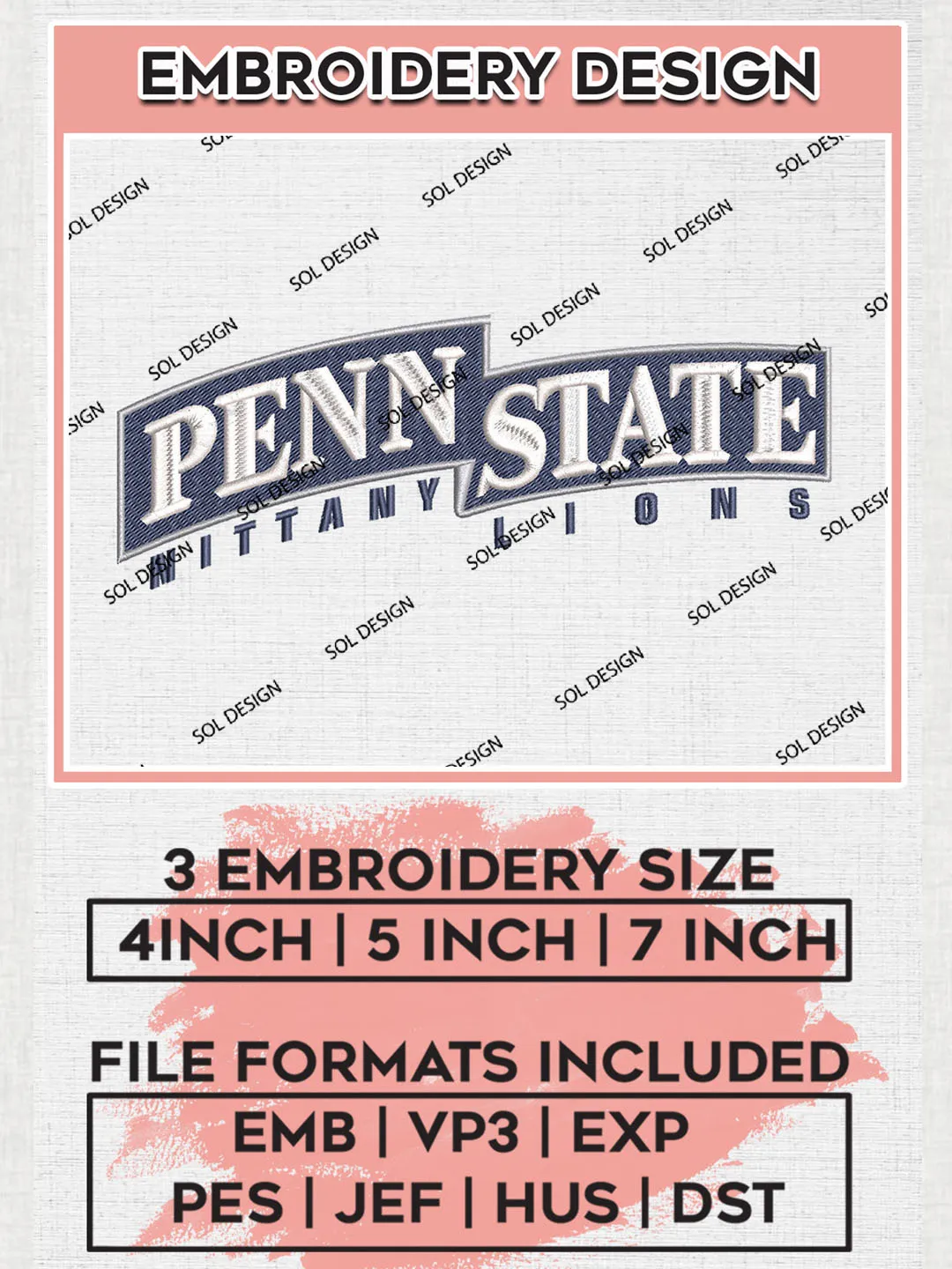 Penn State Nittany Lions NCAA College Football Team Word Logo ...