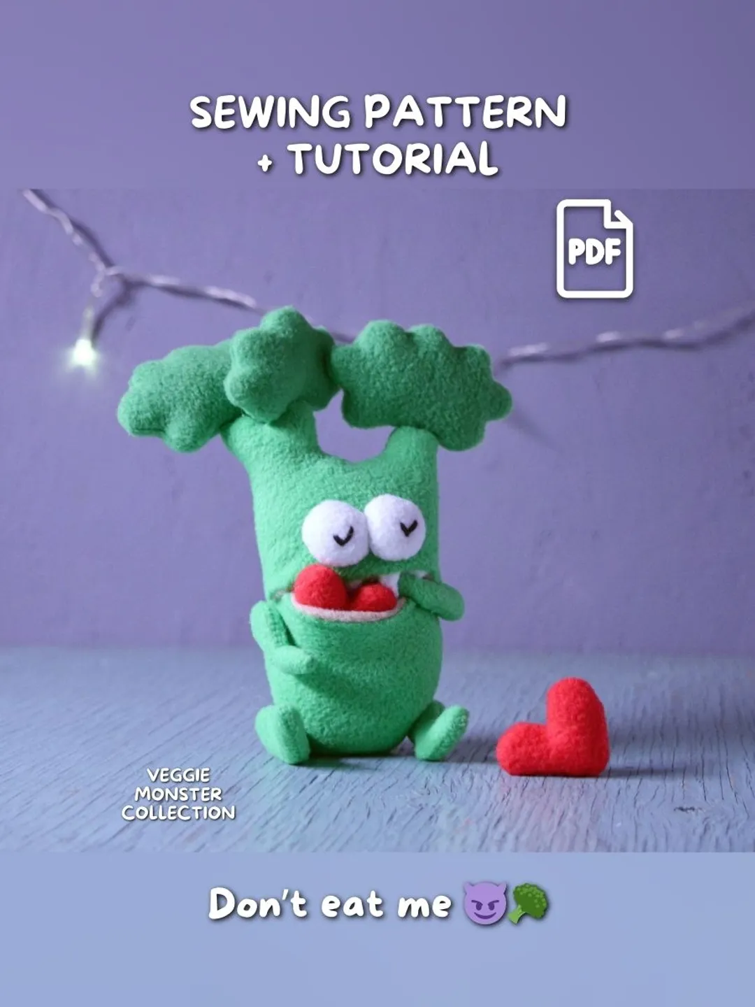 PDF Plush Lemon Pattern – Fleece Softie Toy Tutorial