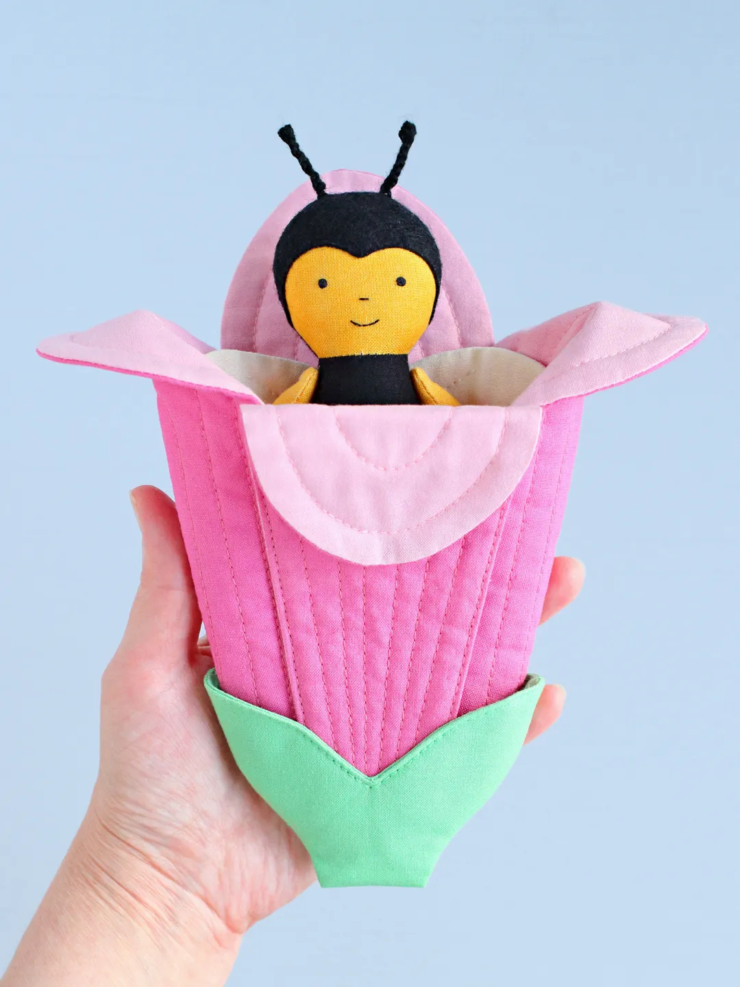 PDF Mini Bee (Bumblebee) Stuffed Animal Sewing Pattern