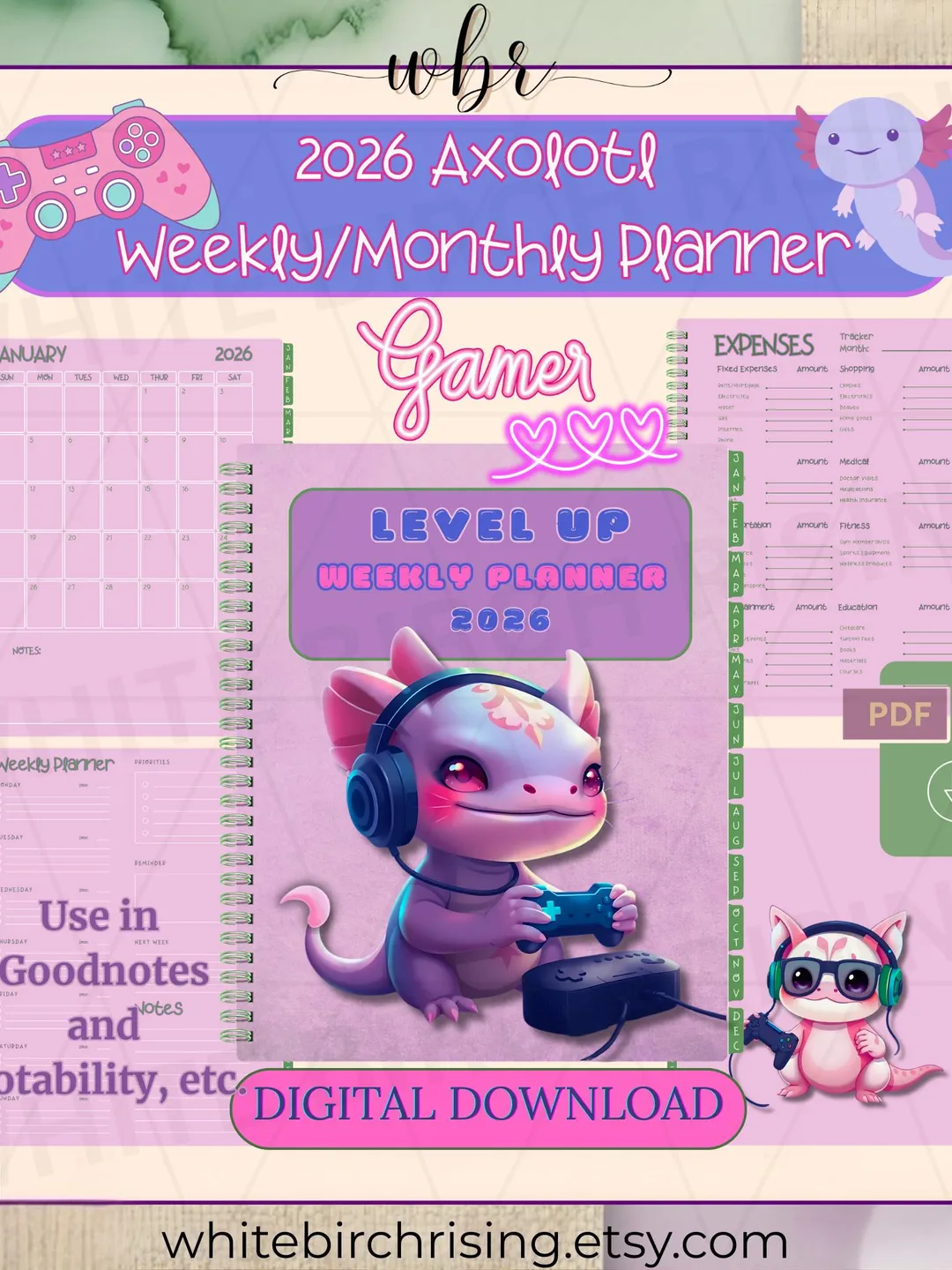 2026 Daily Planner | Weekly & Monthly Planner with Habit Tracker | KDP ...