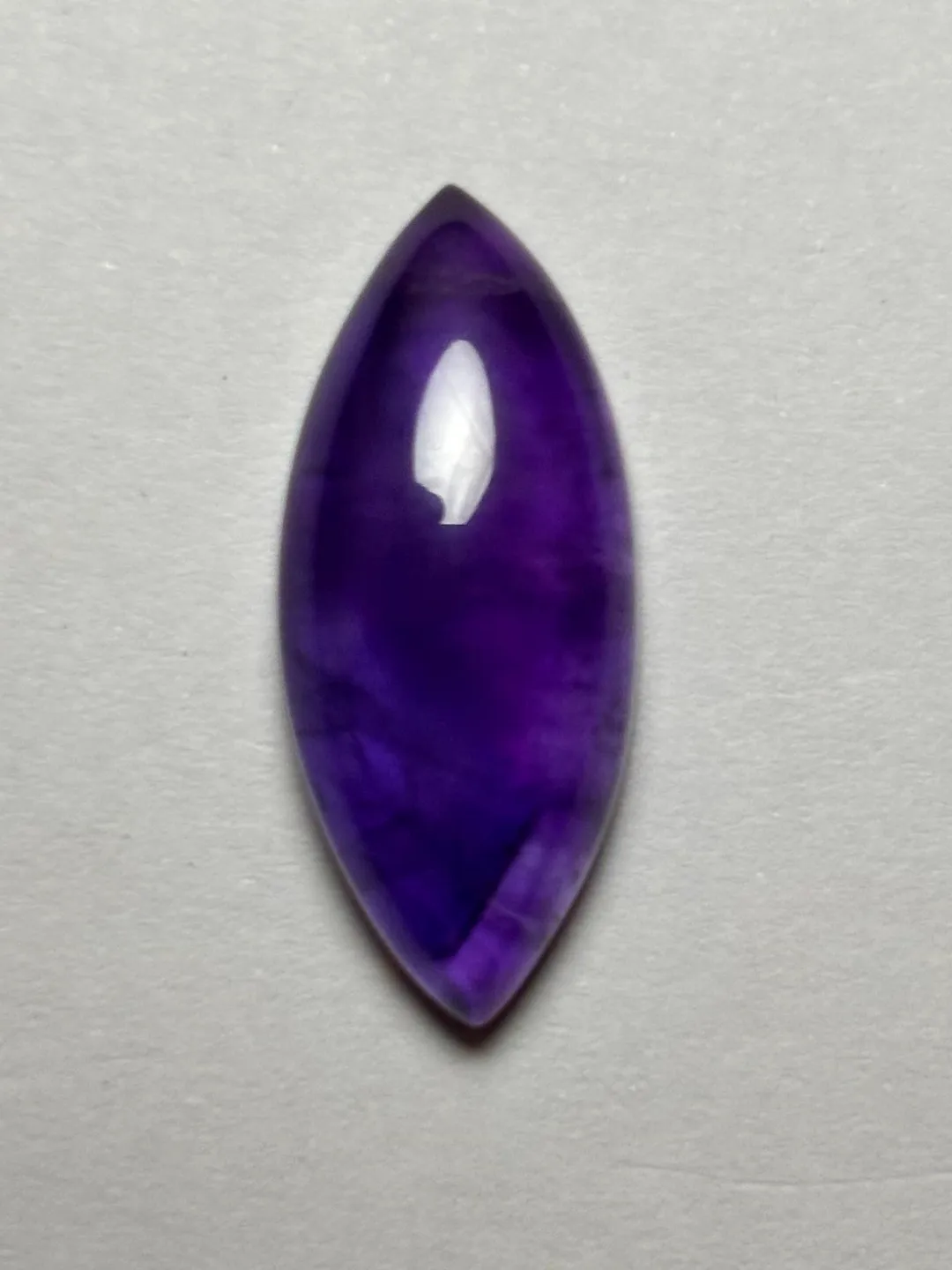 Natural Pear Amethyst Cabochon: Purple Loose Gemstone (15 X 21 X 7 mm ...