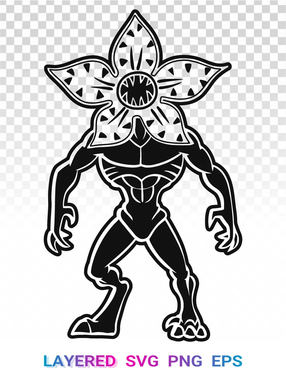 Demogorgon SVG, Stranger Things PNG, Monster Clipart