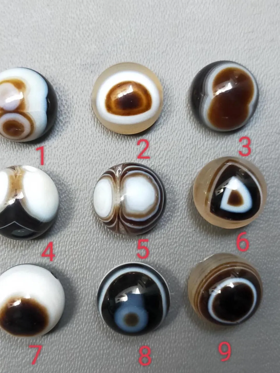 Black Banded Agate Eye Cabochon: Handmade Gemstone drilling