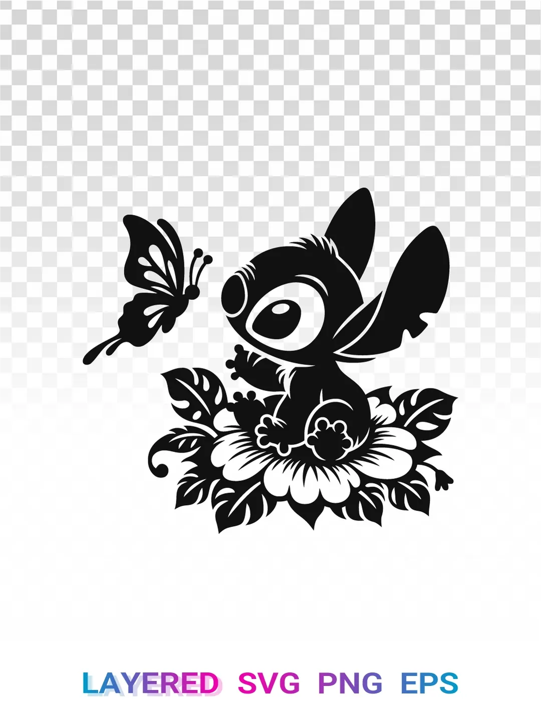 Stitch SVG PNG, Lilo and Stitch Clipart, Disney Cricut, Alien Heart
