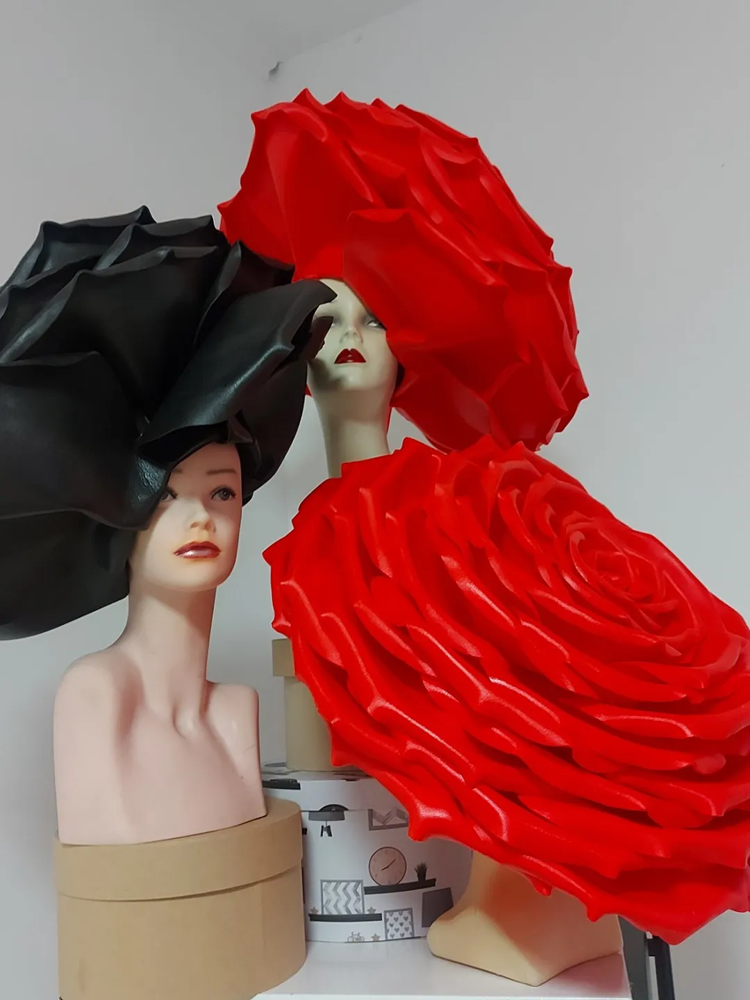 Giant rose hat diy, pdf sewing pattern, template Large Flower hat, hair ...