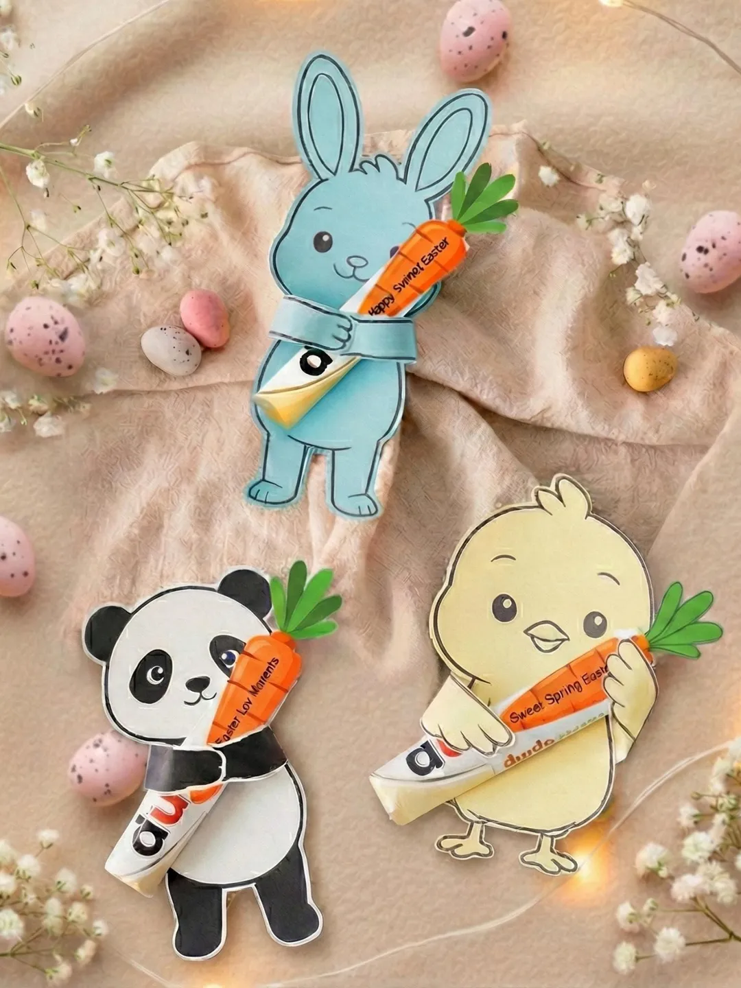 Duplo DIY Easter Chocolate Wrappers Printable, Kids Spring Candy Holder ...