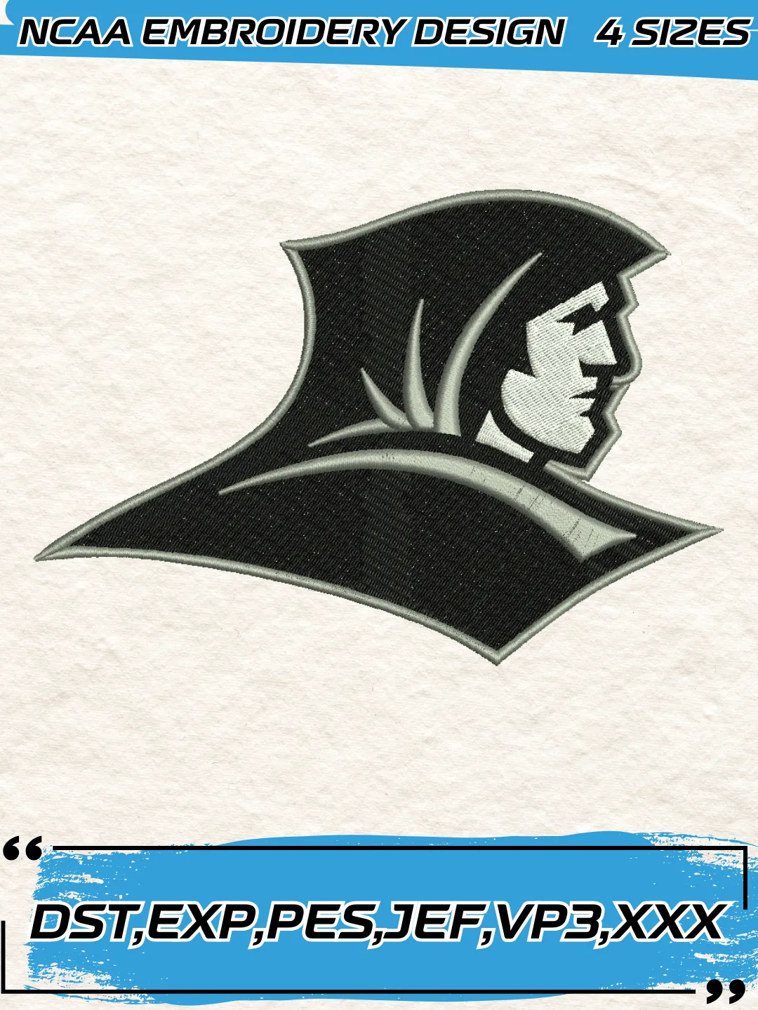 Providence Friars Logos Embroidery Design Files, NCAA Logos Embroidery ...