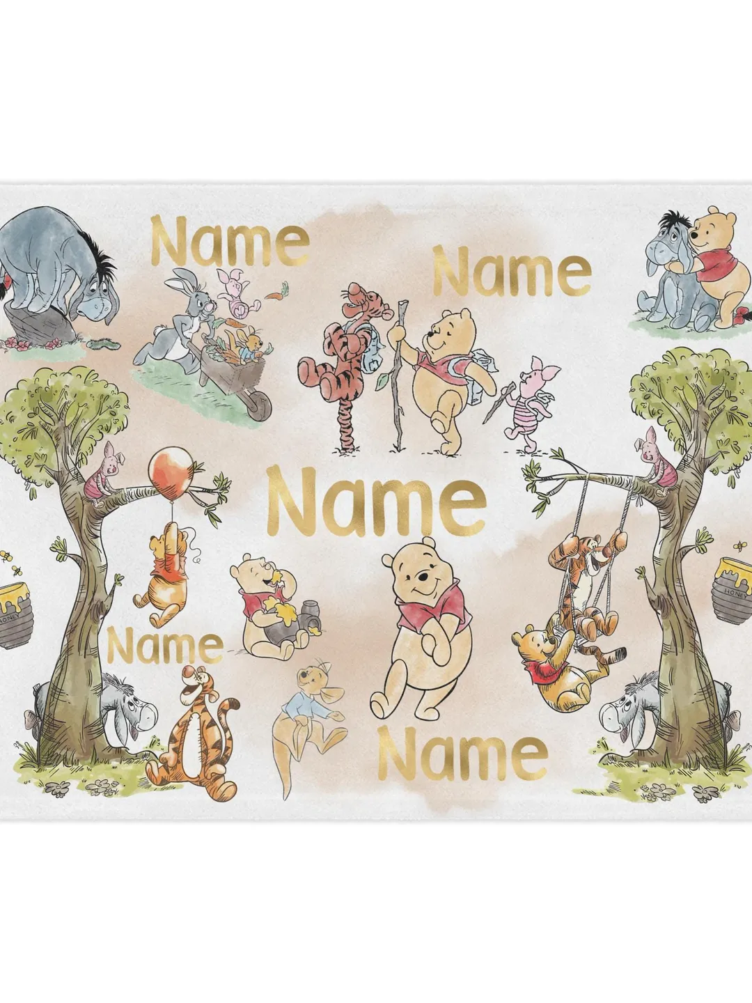 Nursery Name Sign - 3D Custom Name Sign - Baby Shower Gift - Round Wood ...