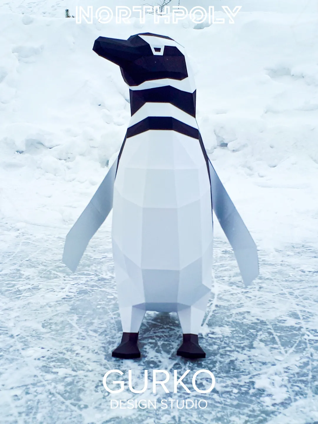 Magellanic Penguin #1 Papercraft, Digital Template, PDF Download, Gurko ...
