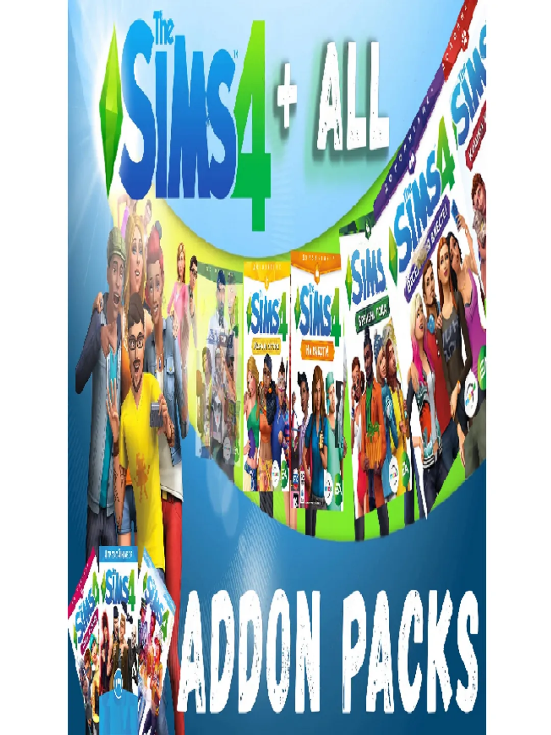 The Sims 4 All Expansion Packs (ALL DLC) PC/Mac Guarantee Instant Delivery