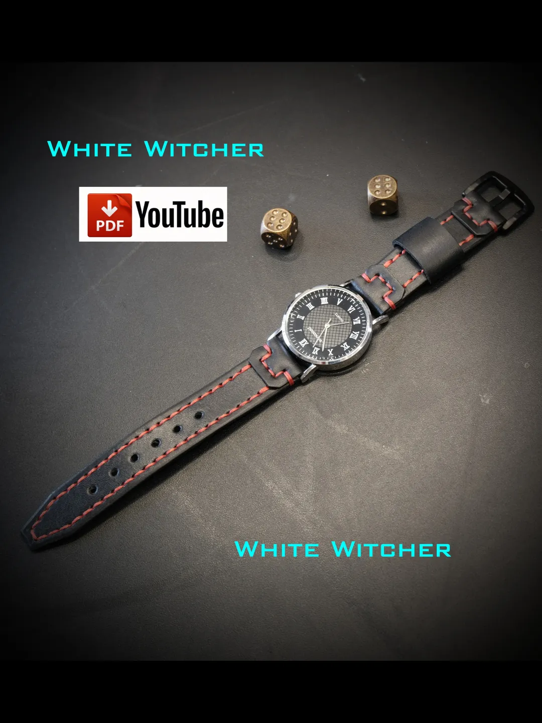 Watch strap - pdf leather pattern.OTH26