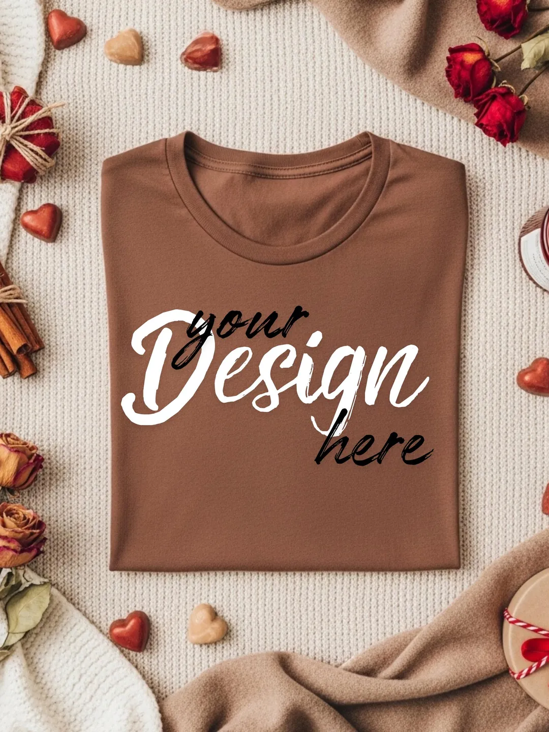 Valentine Sweatshirt Mockup Bundle | Neutral Flat Lay (Digital Download)