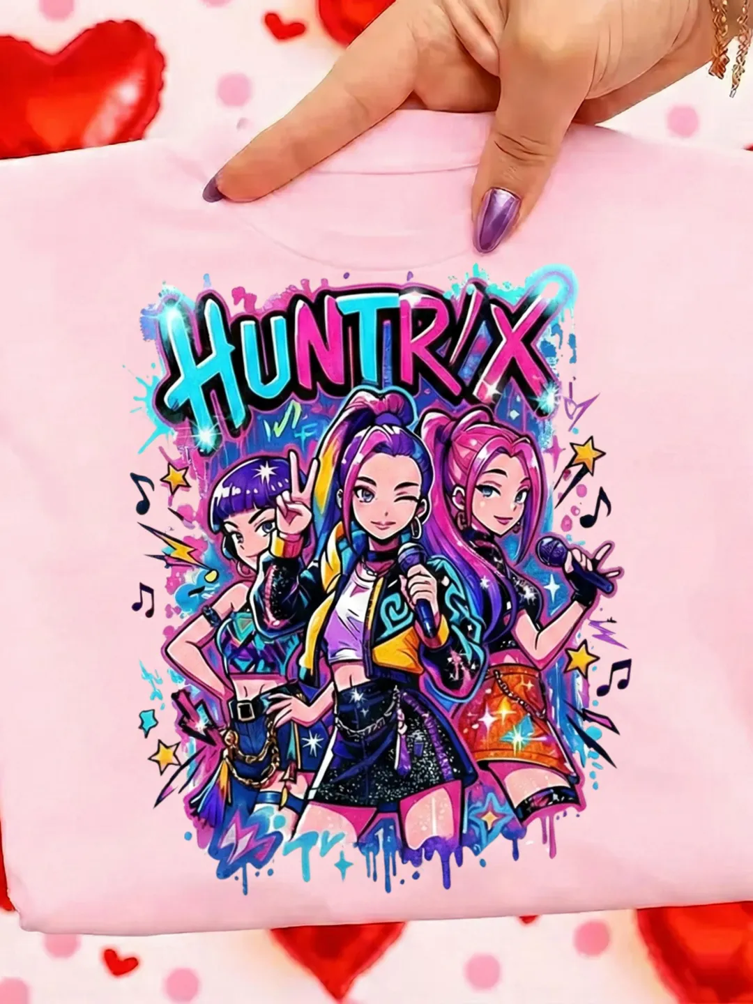 Kpop Demon Hunters SVG PNG, Huntrix Logo Layered Clipart