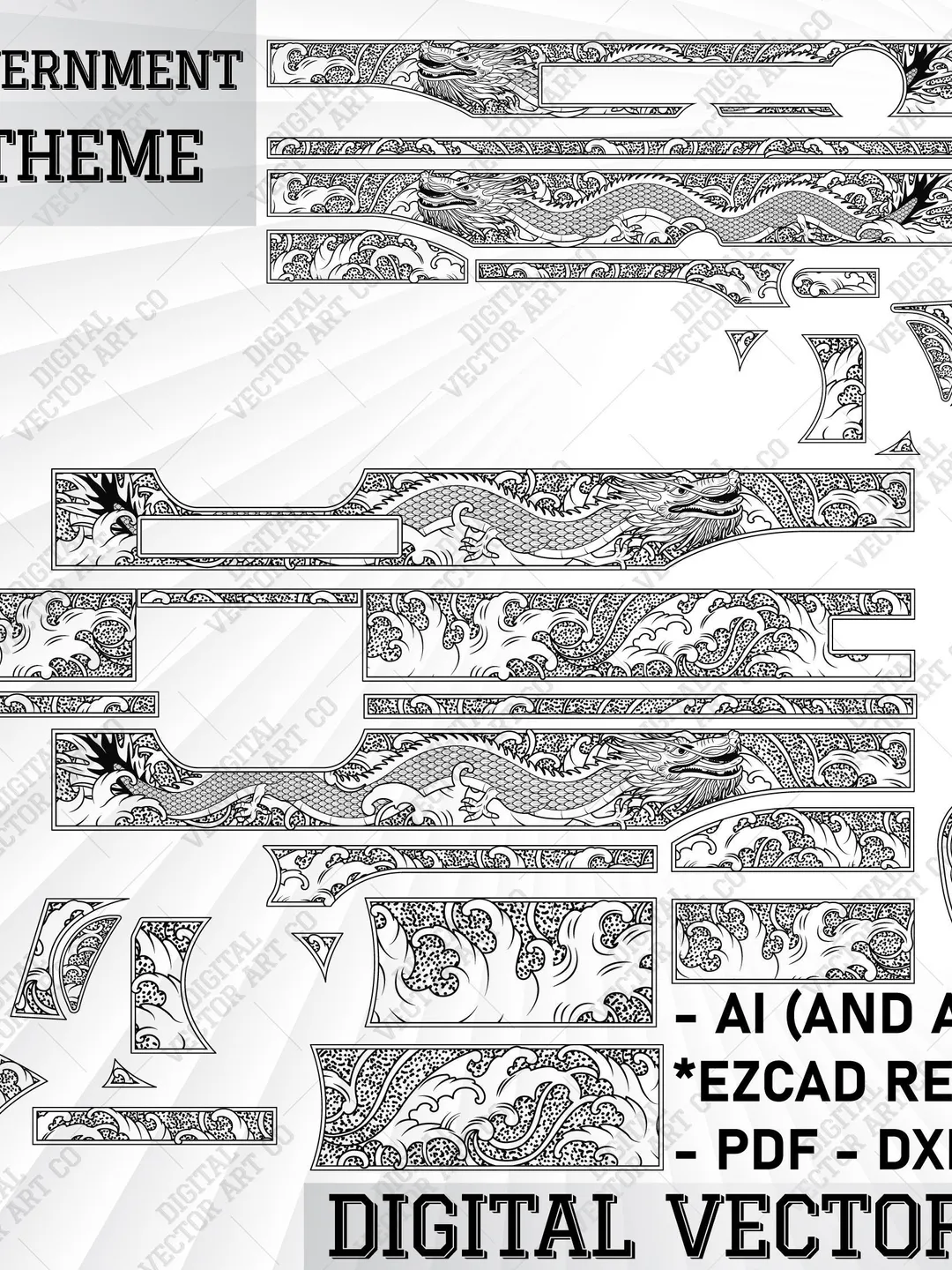 Dragon svg, Dragon detailed, Dragon flying, Dragon Vector, Chinese ...