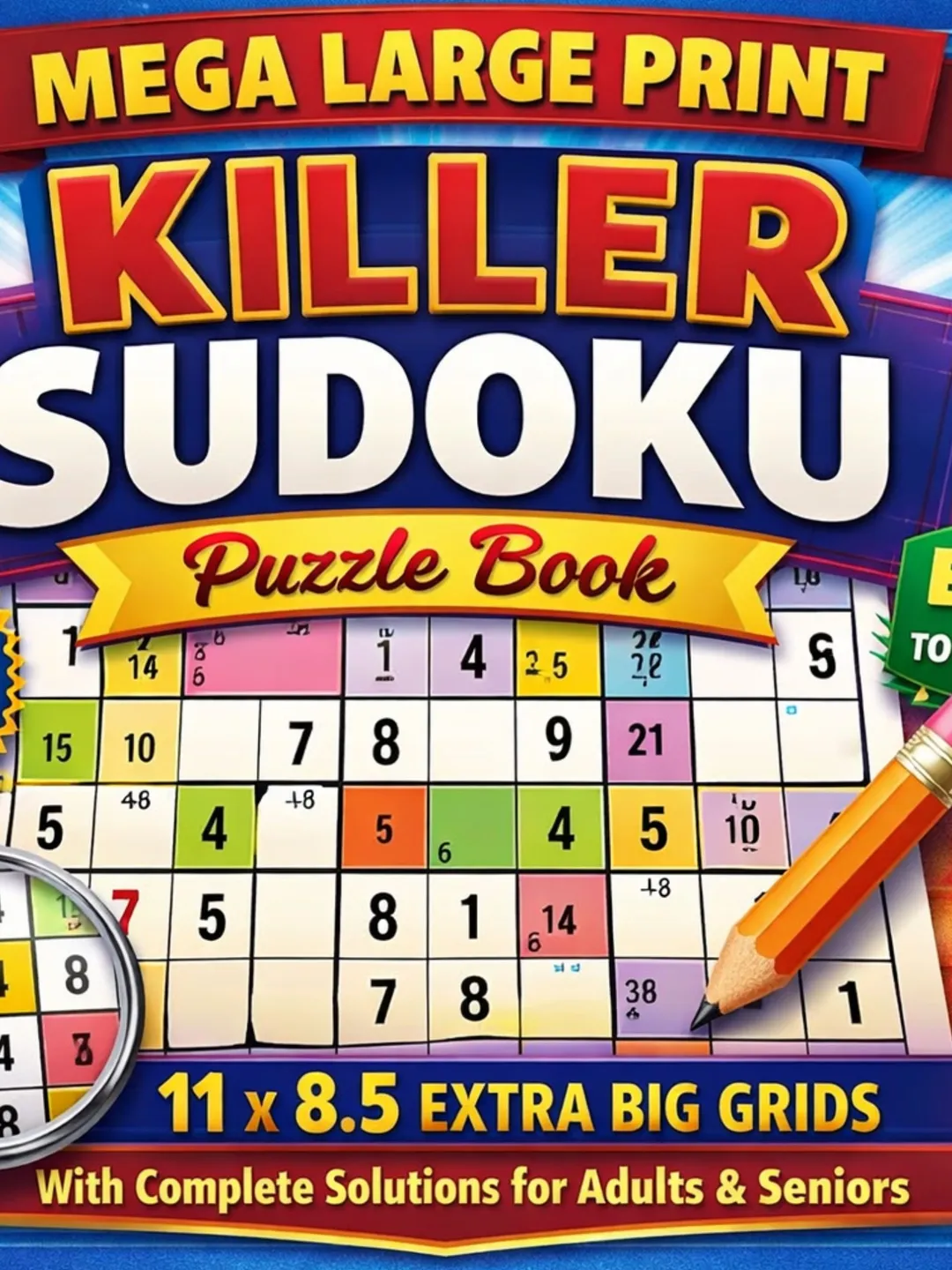 100 Easy Killer Sudoku Puzzles with Solutions PDF