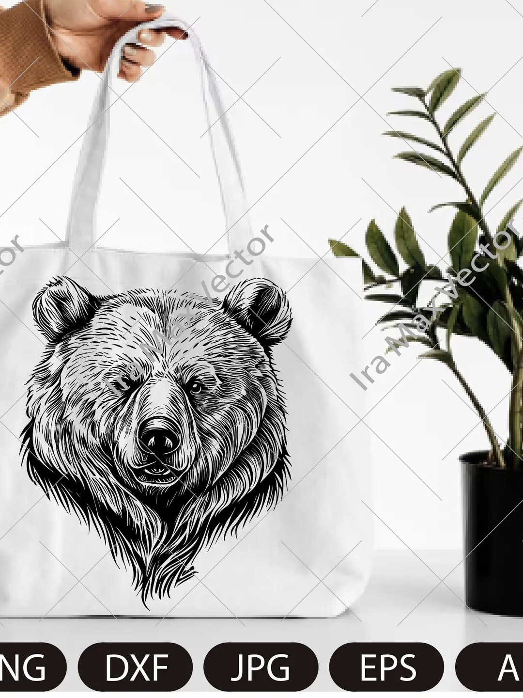 BEAR HEAD SVG, Bear Clipart, Bear Face Svg, Bear, Grizzly Bear Vector ...