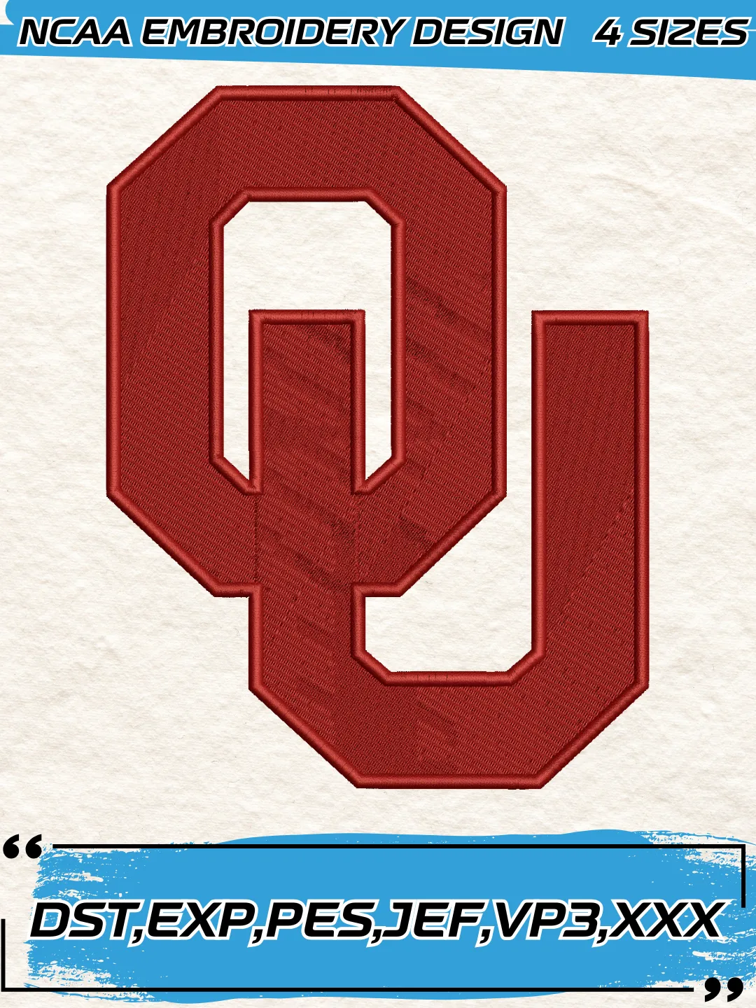 Oklahoma Sooners Embroidery Design,NCAA Logo Embroidery Design,Machine ...