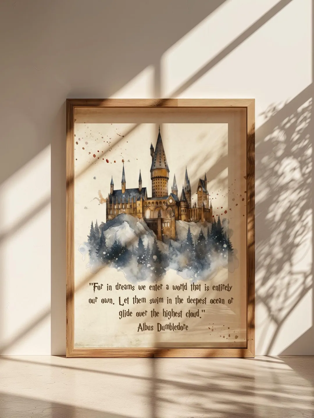 Wizarding World Poster; Wizard printable Wall art; Magic School nursery ...