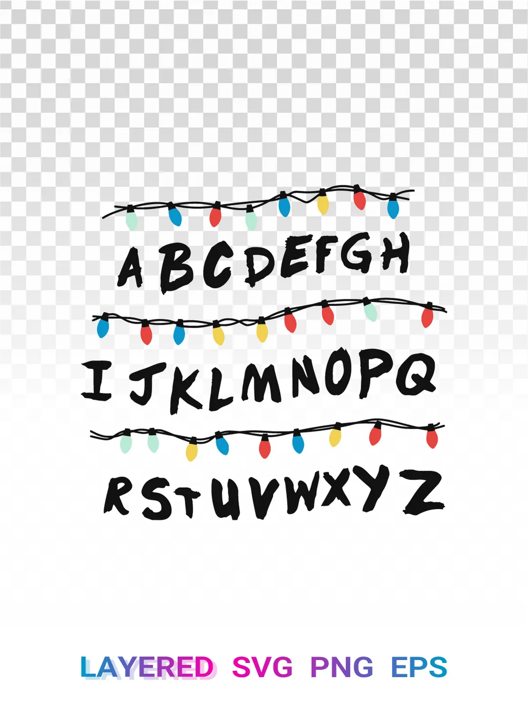 Retro Stranger Things Alphabet SVG for the Ultimate 'Hellfire Club' Fan