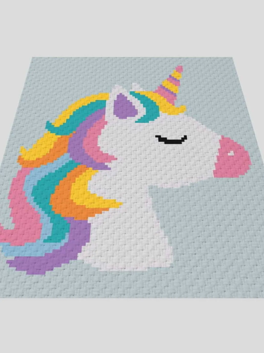 Crochet C2C Minnie Mouse graphgan blanket pattern