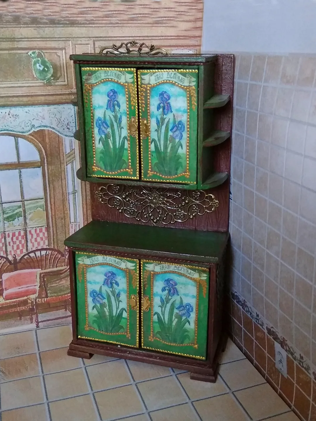 Dollhouse sideboard. 1:12. Handmade. Author's design. Dollhouse ...