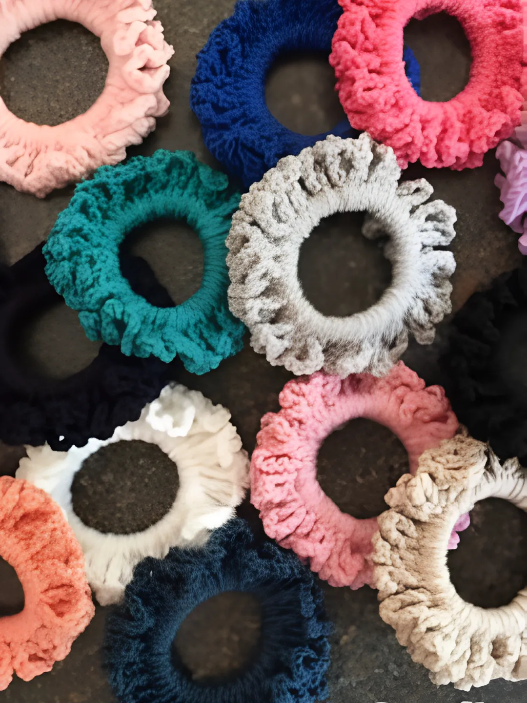 Scrunchies set, Big bridesmaid scrunchie, Hair tie bracelet, Silk scrunchie