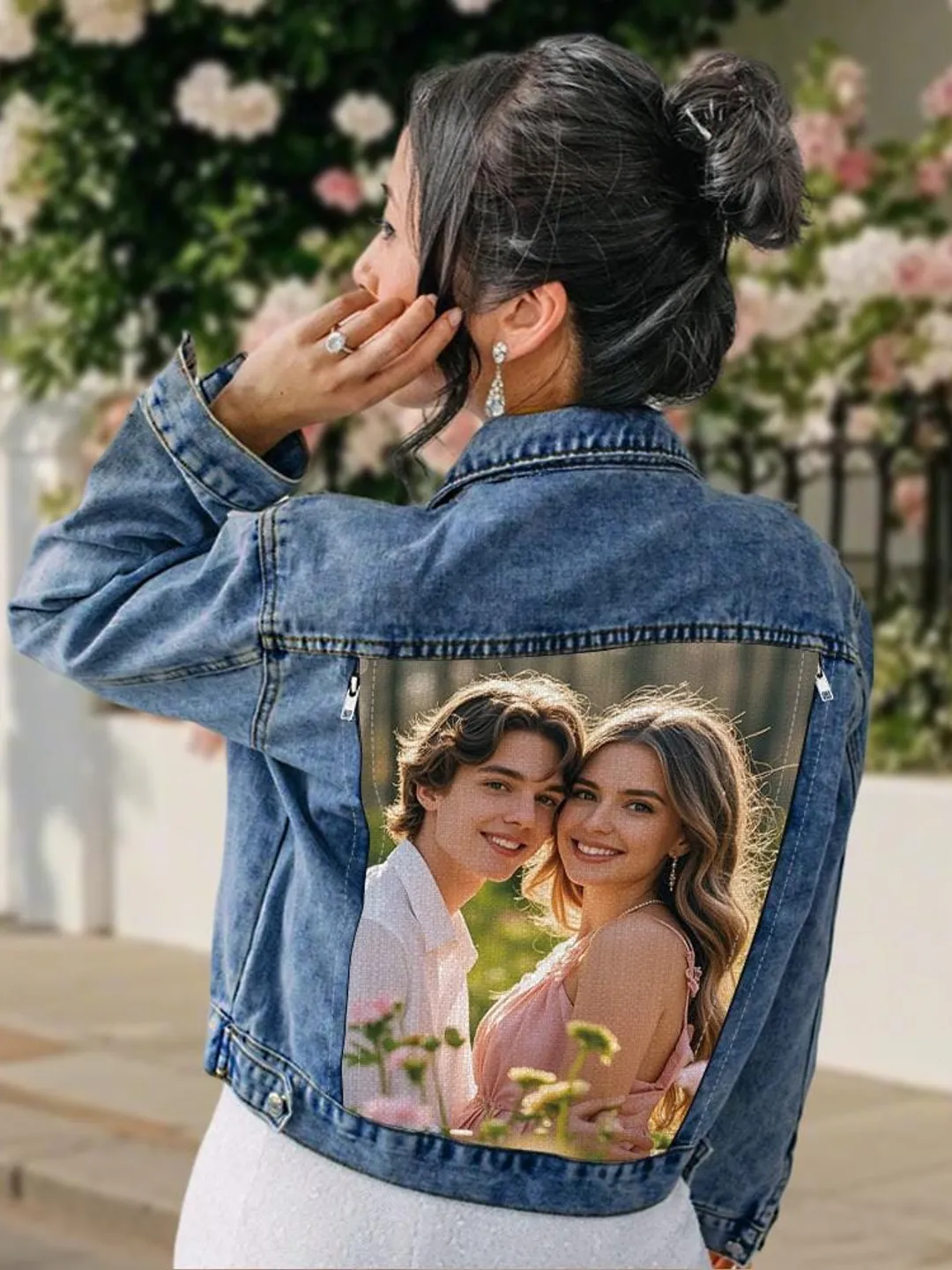 Painted denim jacket, custom made denim jackets, custom denim vest ...