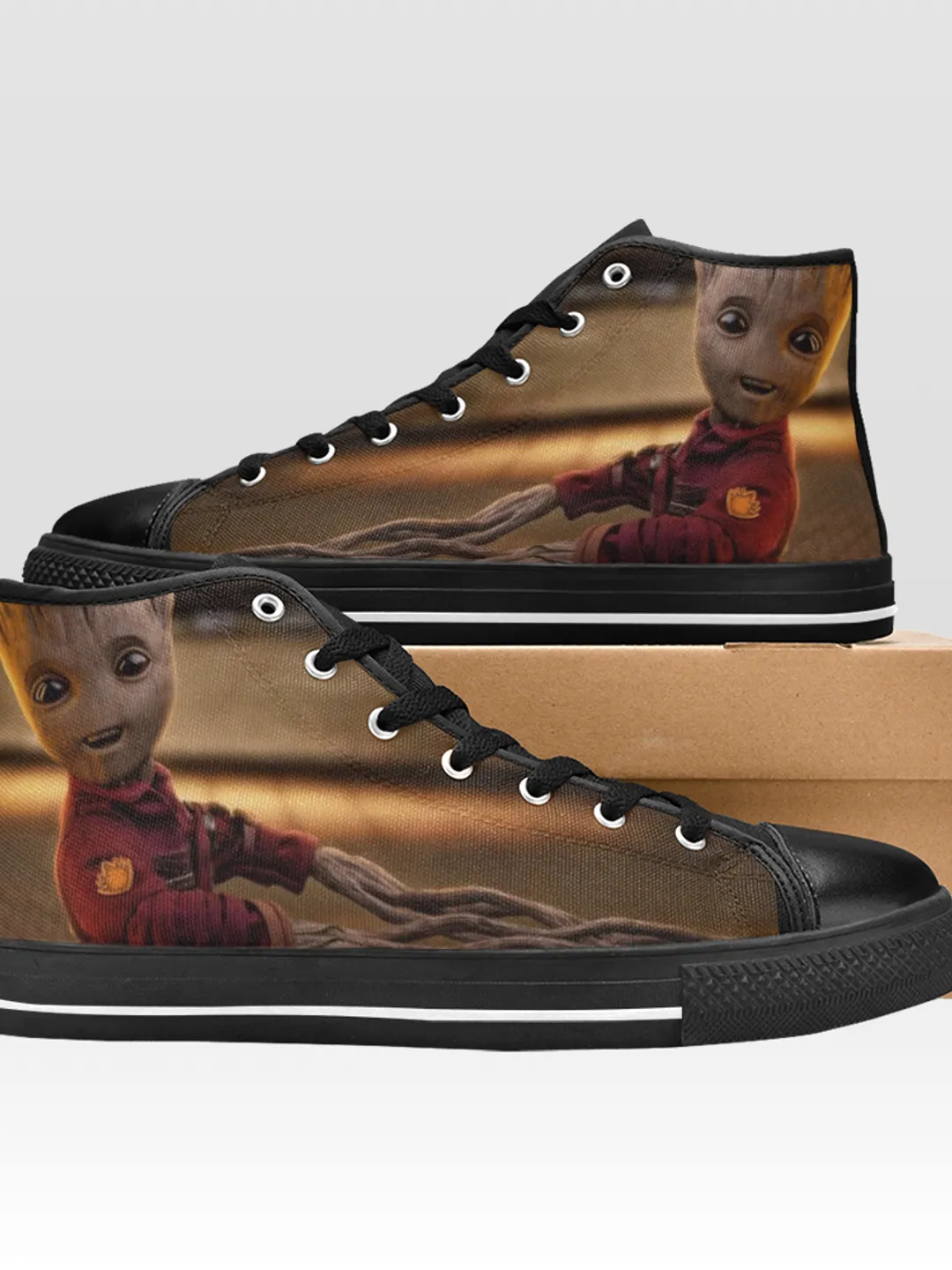 Groot Shoes, High-Top Sneakers, Handmade Footwear