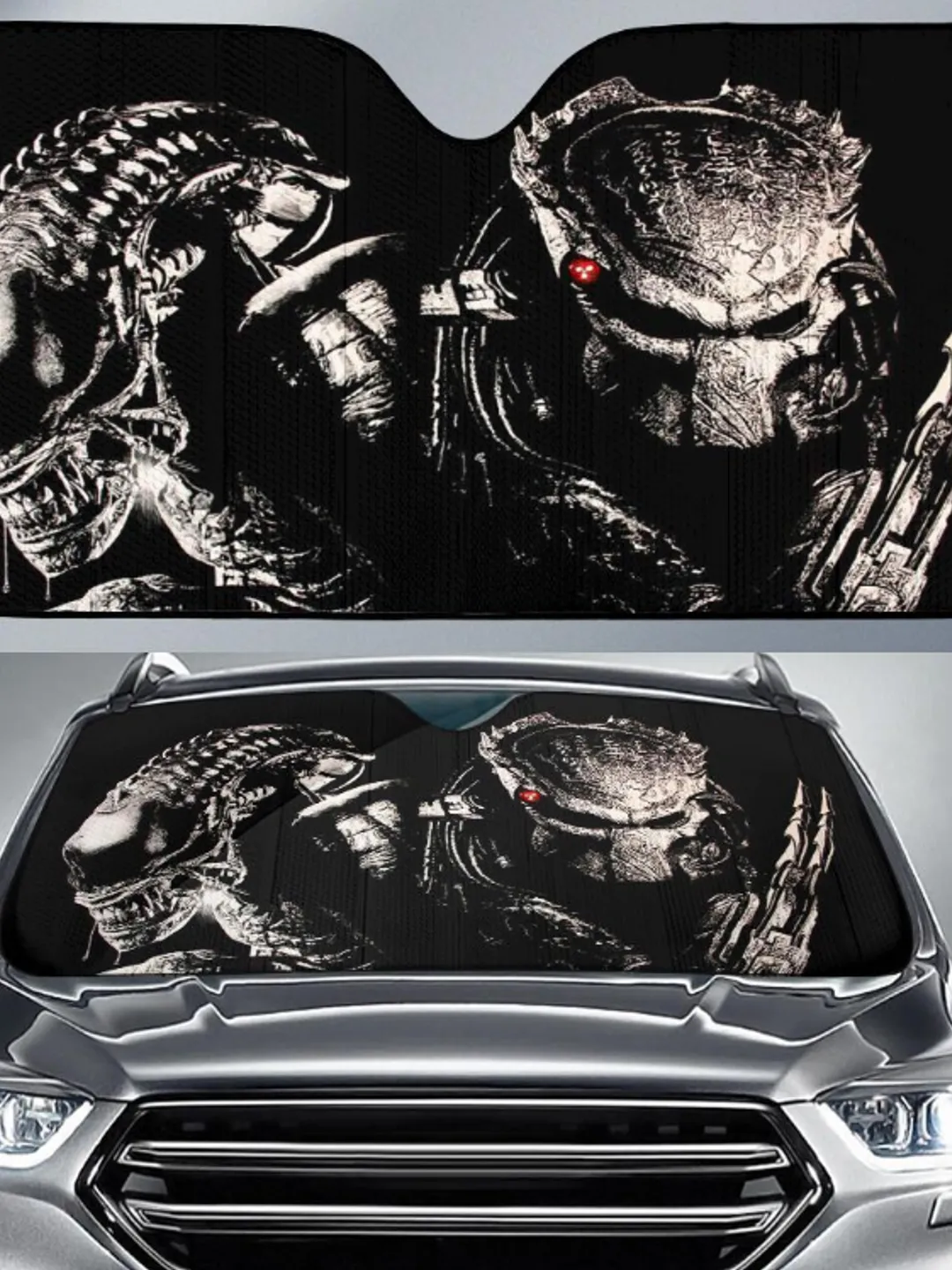 Aliens Vs Predator Car Sun Shade
