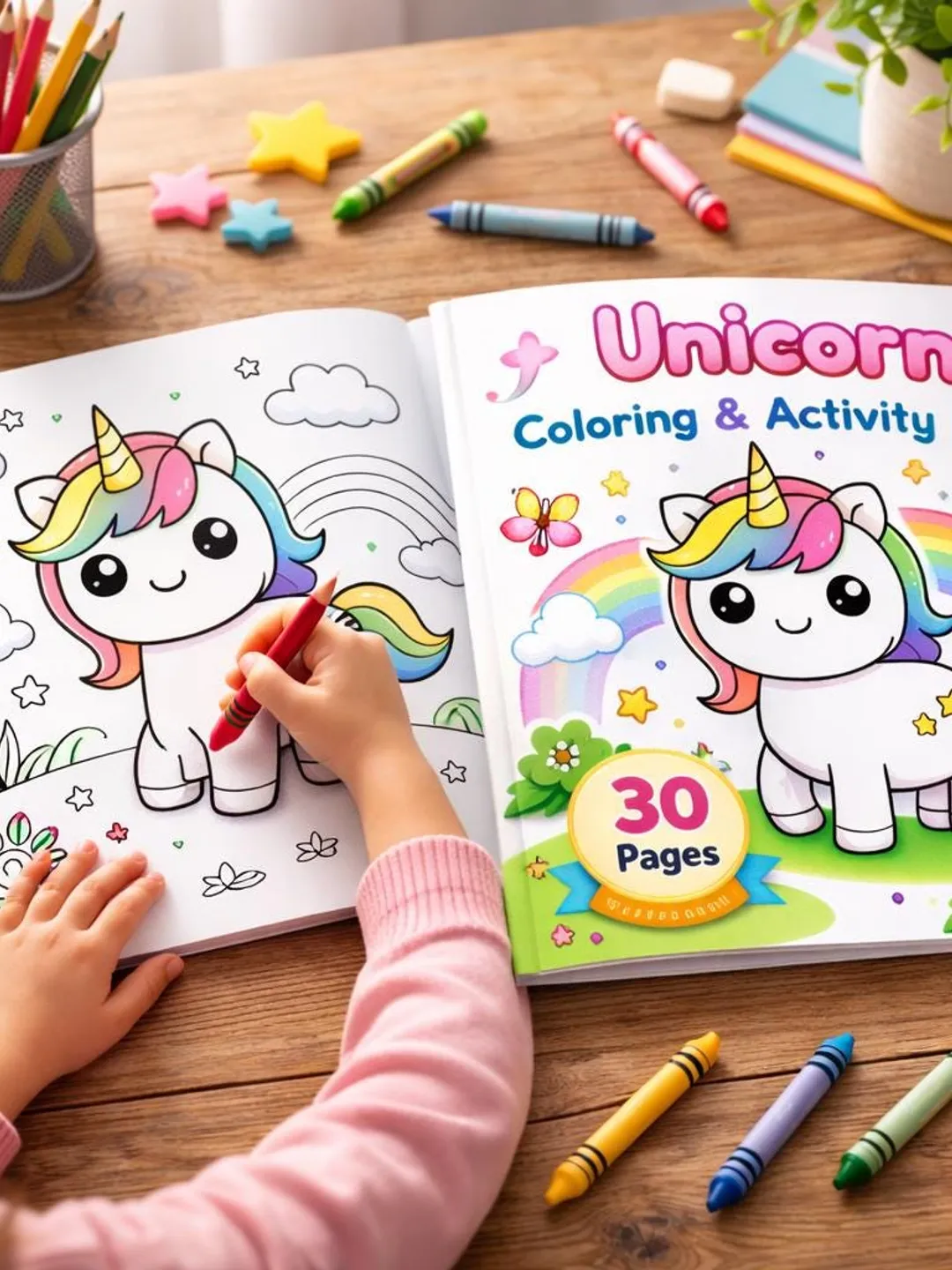 Unicorn Coloring Book: For Kids Ages 4-8 PDF