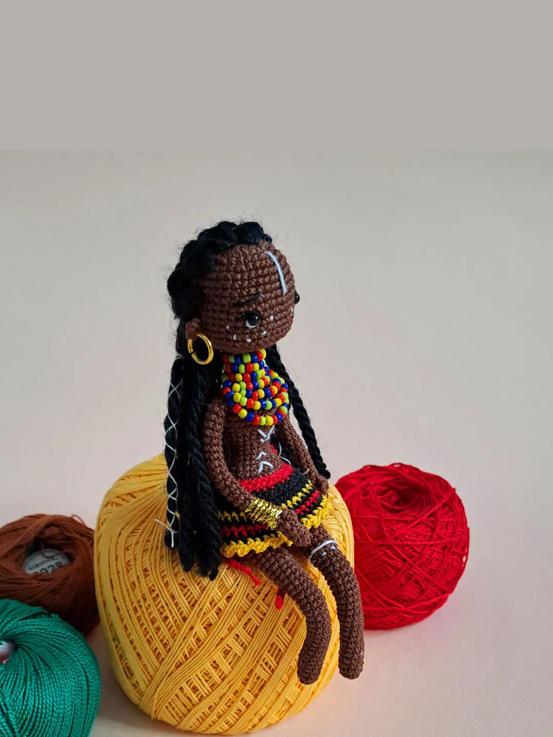 Crochet African Doll, Pattern Crochet African doll, Pattern Black Doll ...
