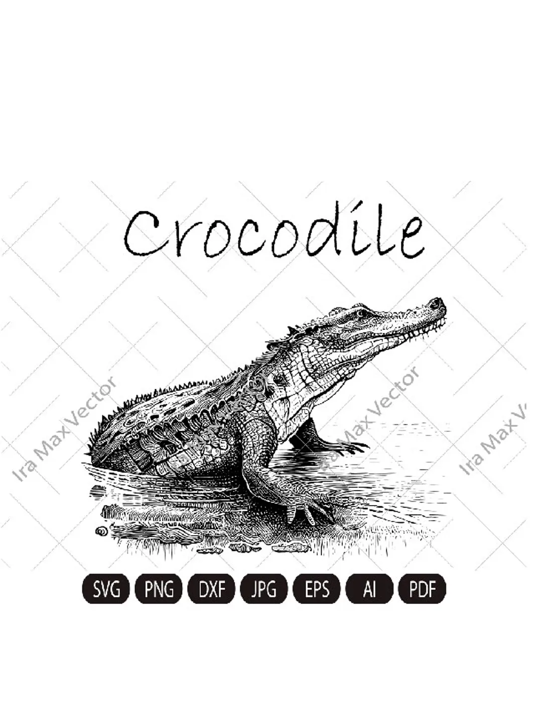 Crocodile SVG, Alligator Svg, Crocodile in the river, Crocodile Clipart ...