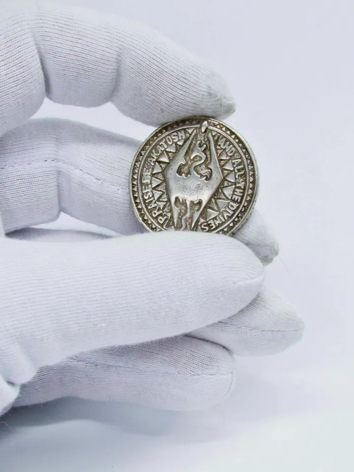 Skyrim Coin / Elder Scrolls Inspired Skyrim / imperial Septim / Brass ...