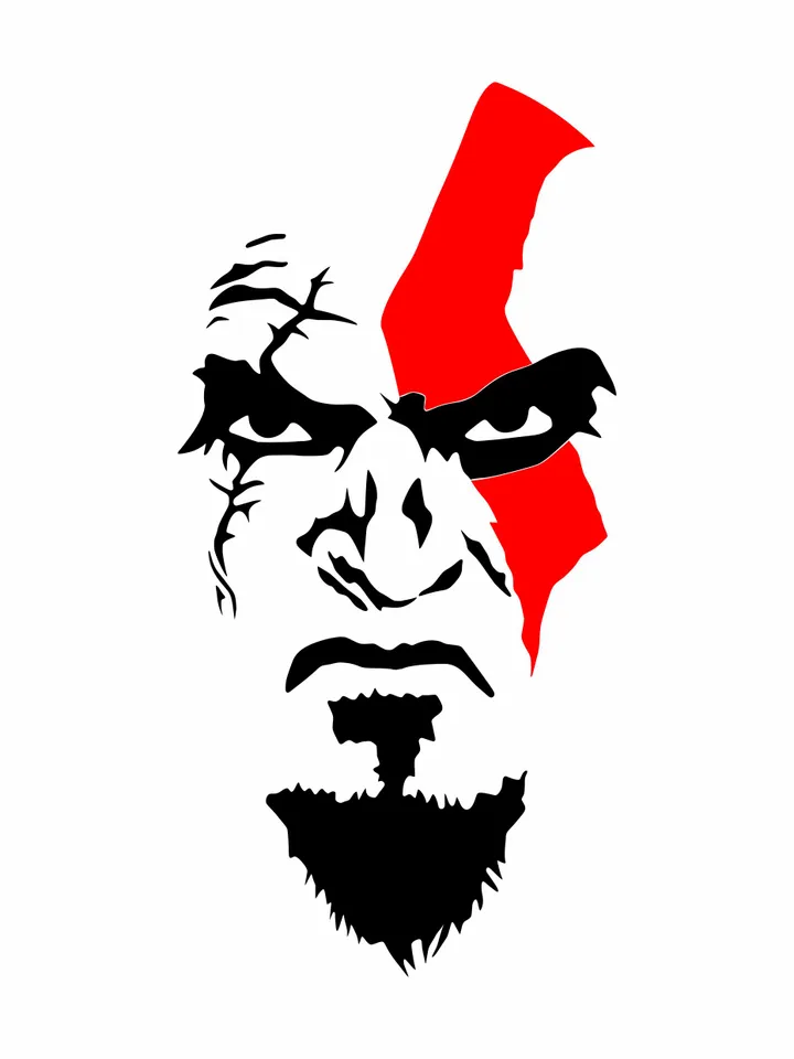 Kratos God Of War, Kratos SVG, God of war SVG, God Of War $1.56 | Buy ...