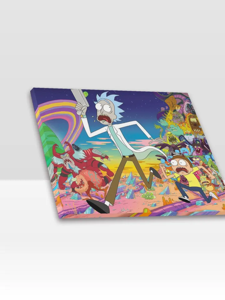 Rick And Morty Frame Canvas Print $24.00 | Buy online with delivery