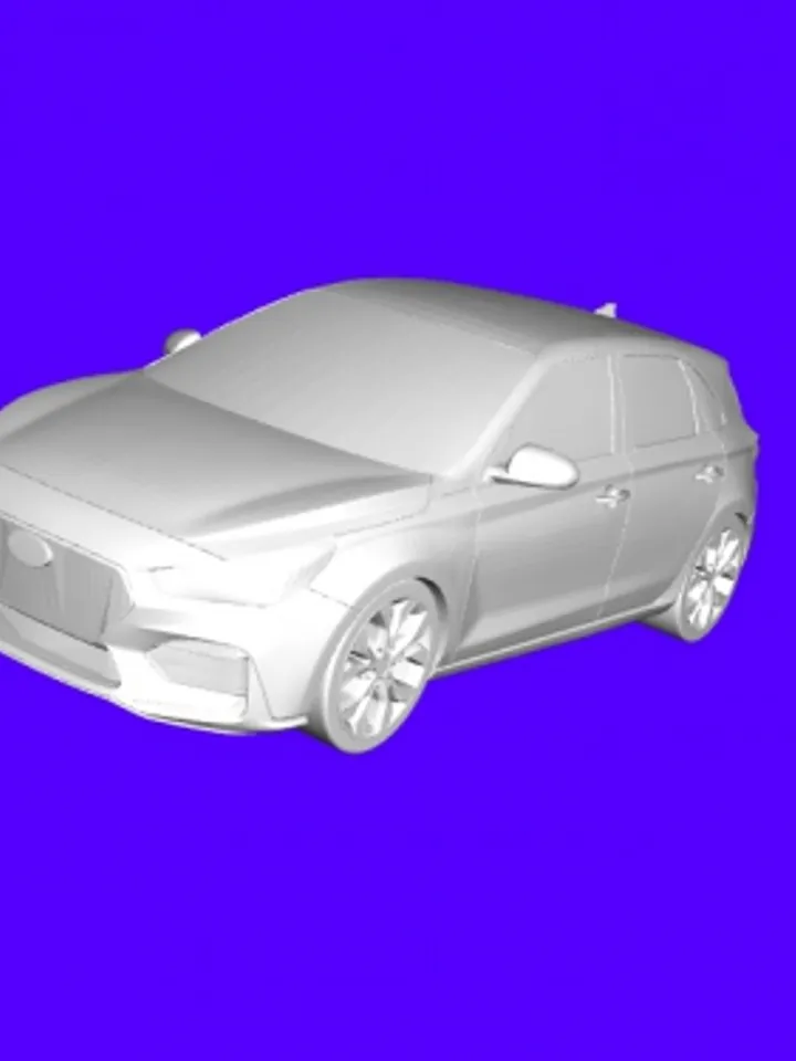 Beauty 1 3d Model Car STL 3D Printing Hyundai i30N $9.50 | Buy online ...
