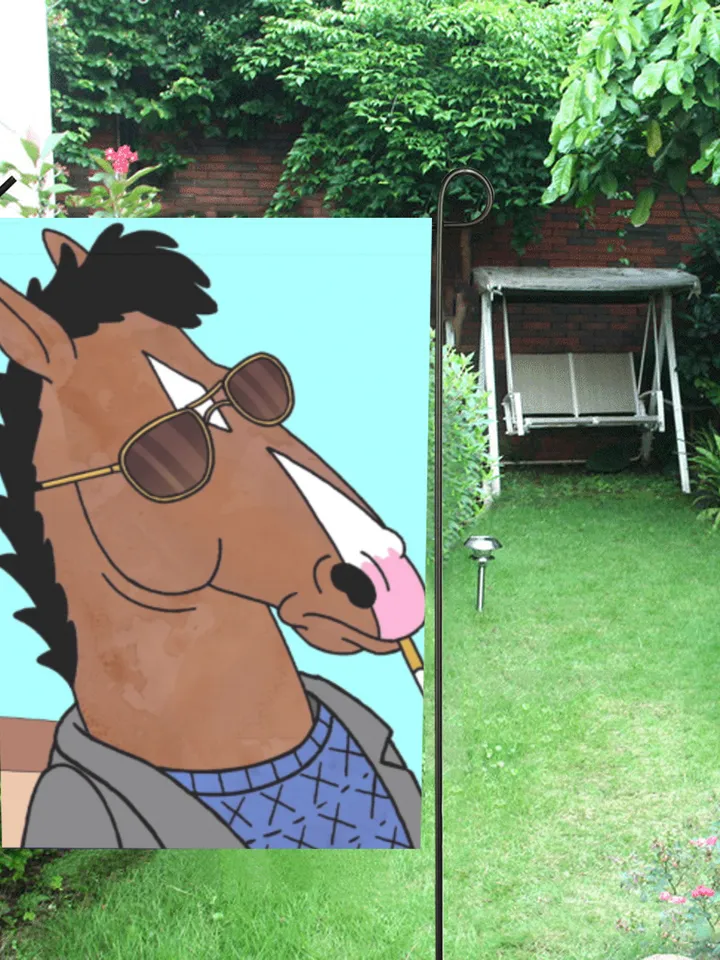 BoJack Horseman Garden Flag $30.00 | Buy online with delivery