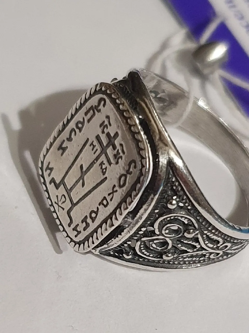 Orthodox blessed cross crucifix made of silver 925 Let God arise prayer ...