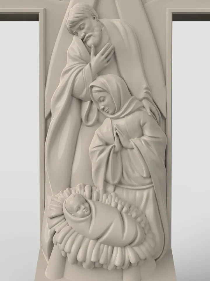 3D Model STL CNC Router file 3dprint Christmas Nativity scene $11.00 | Buy online with delivery